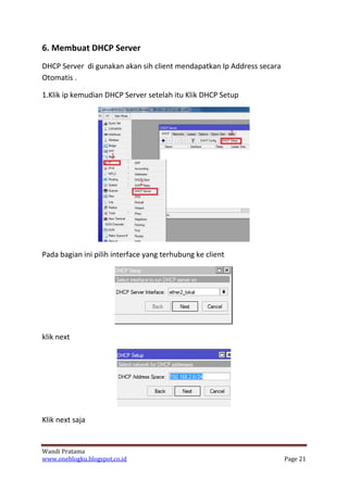Modul Pembelajaran Mikrotik | PDF
