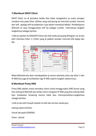 Modul Pembelajaran Mikrotik | PDF