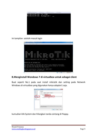 Modul Pembelajaran Mikrotik | PDF