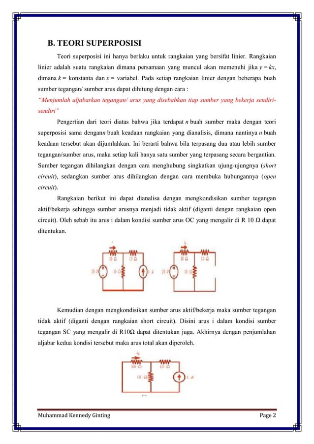 Modul pembelajaran rangkaian listrik by muhammad kennedy ginting | DOCX