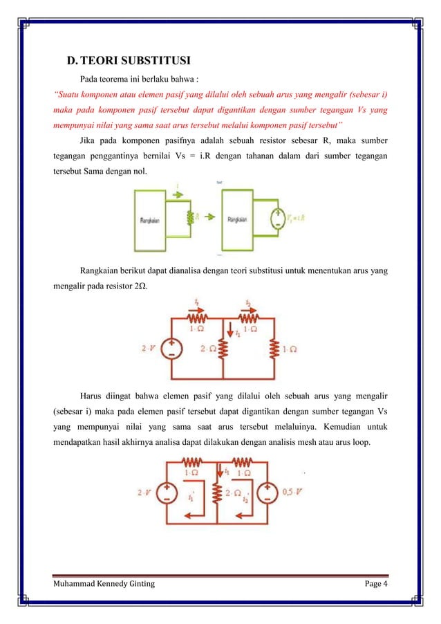 Modul pembelajaran rangkaian listrik by muhammad kennedy ginting | DOCX