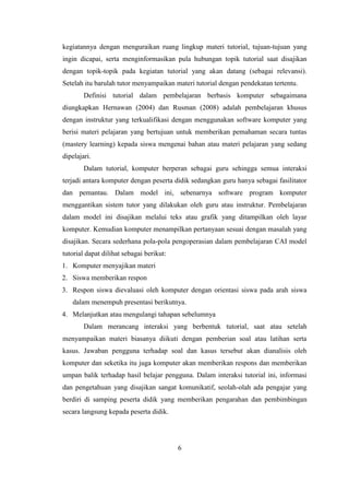 Modul pembelajaran tutorial | PDF