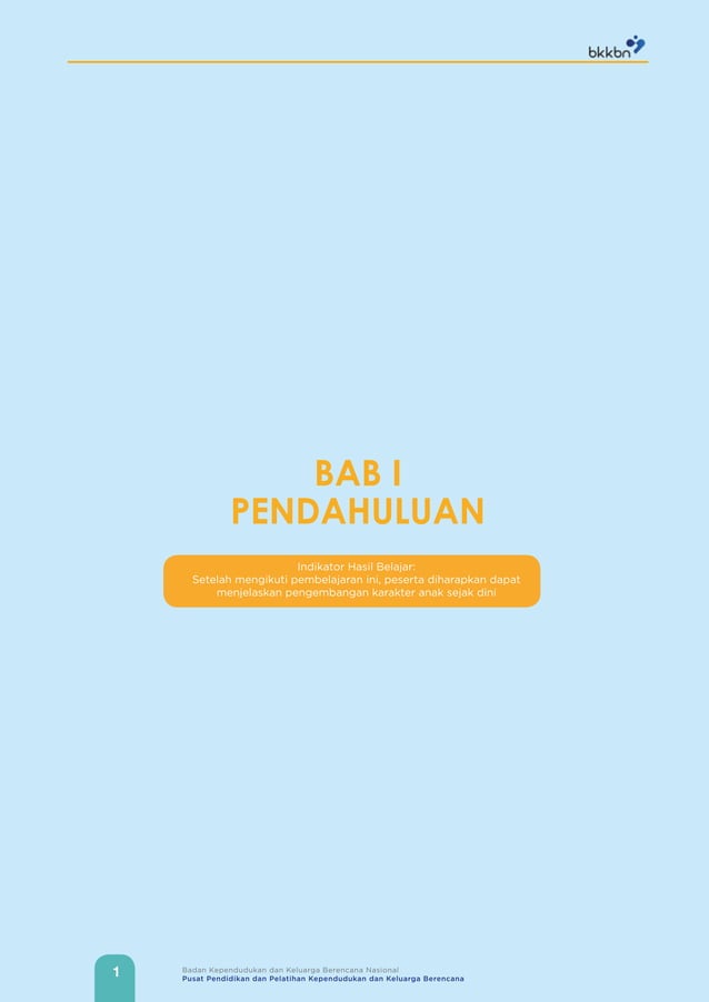 Modul pembentukan karakter sejak dini bkkbn rev4 | PDF
