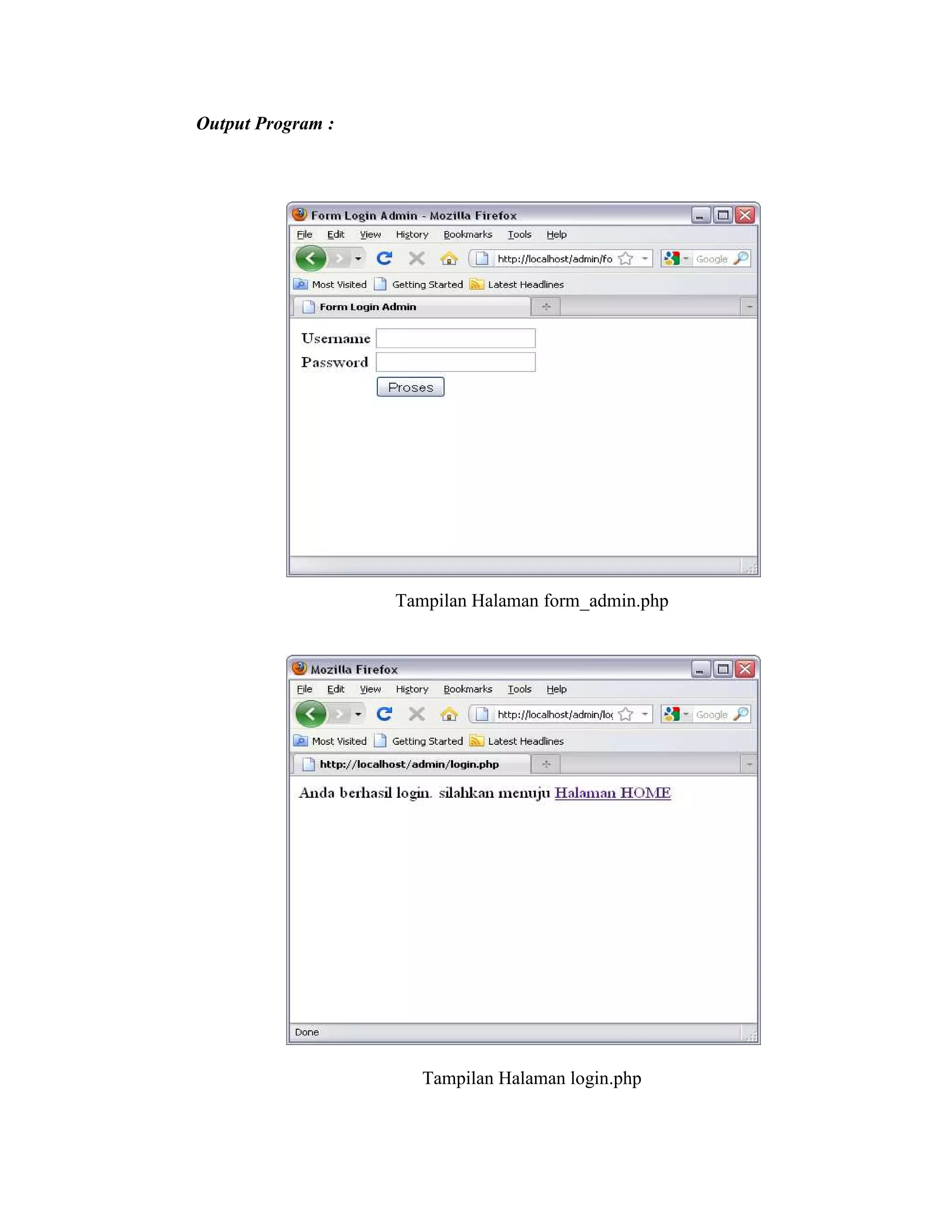 Modul pembuatan aplikasi login dengan php dan my sq lx | PDF