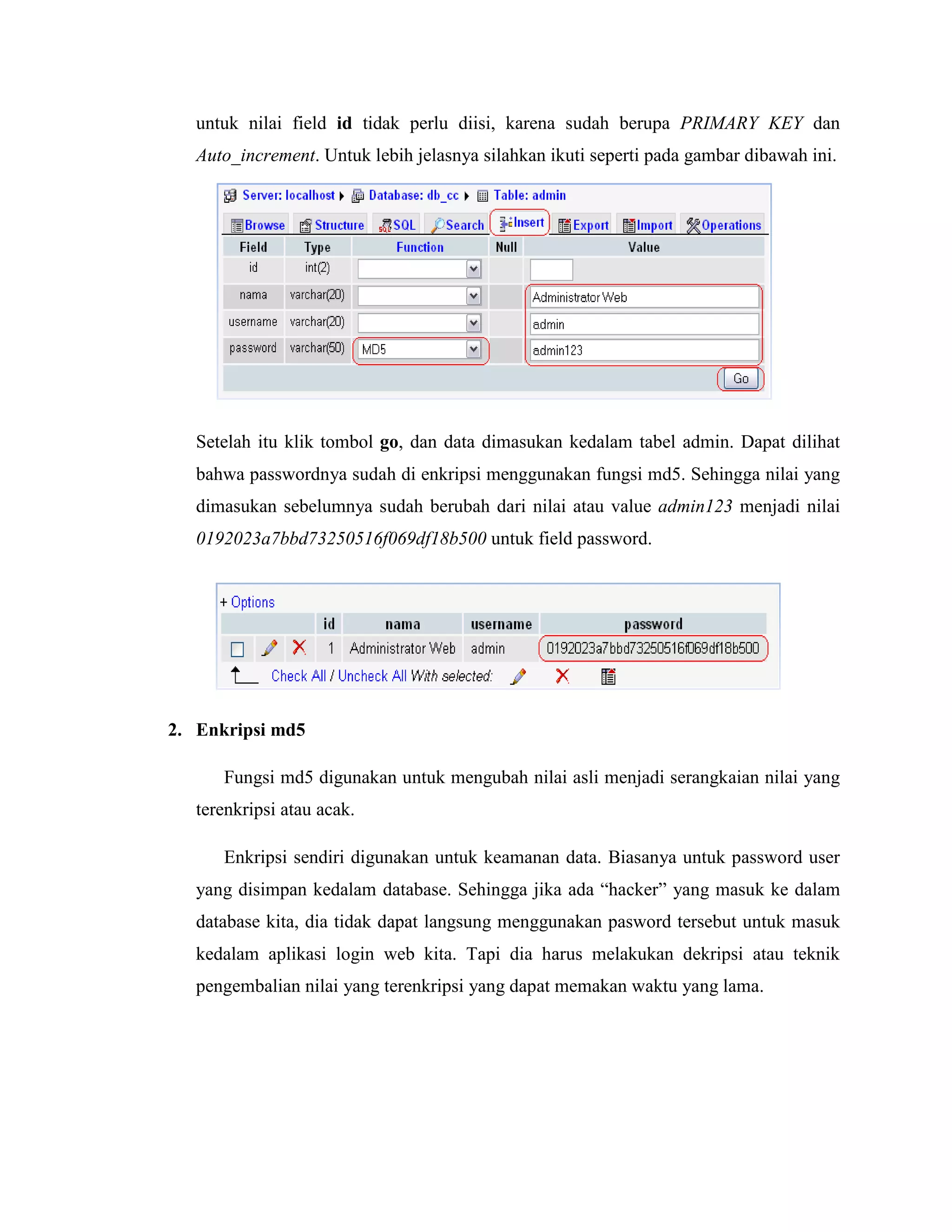 Modul pembuatan aplikasi login dengan php dan my sq lx | PDF