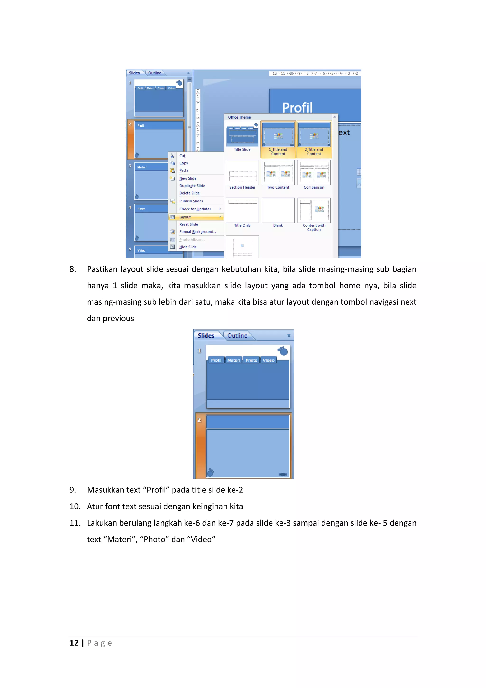Modul pembuatan multimedia interaktif menggunakan power point | PDF