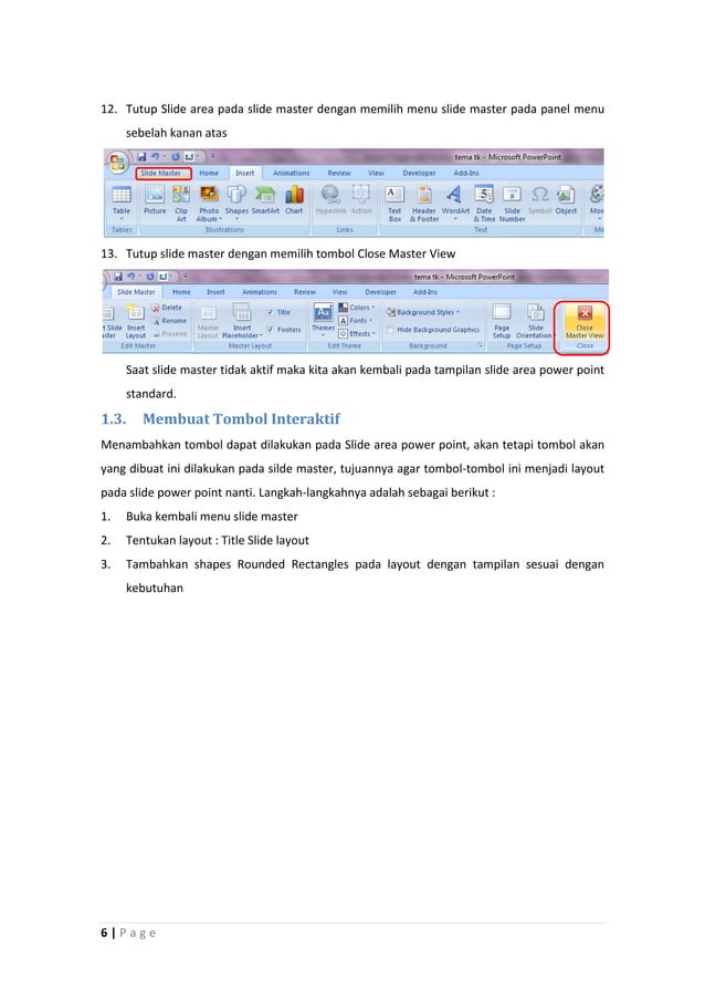 Modul pembuatan multimedia interaktif menggunakan power point | PDF