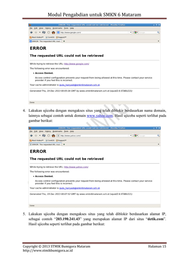 Modul Solusi UN SMK TKJ Paket 1 - Membangun PC Router & Proxy Server | PDF