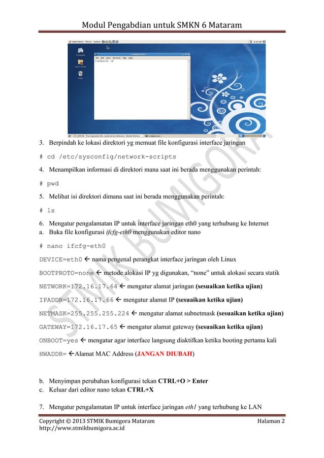 Modul Solusi UN SMK TKJ Paket 1 - Membangun PC Router & Proxy Server | PDF