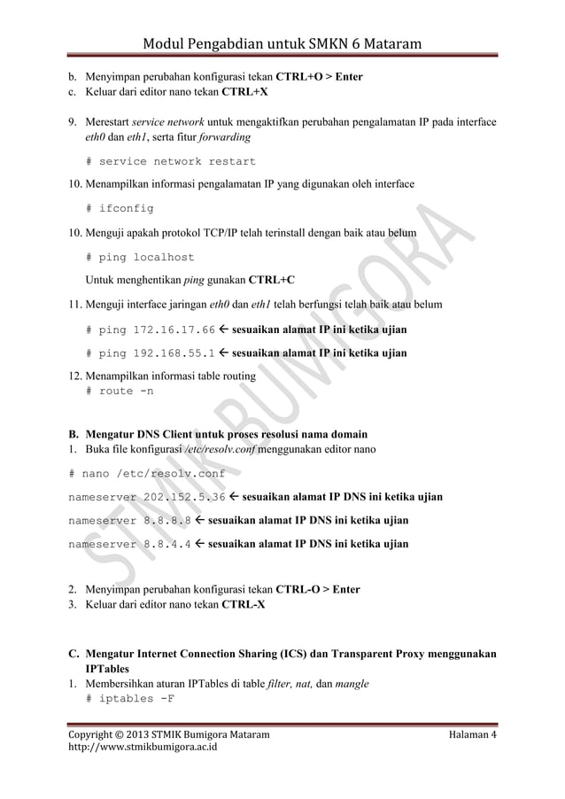 Modul Solusi UN SMK TKJ Paket 1 - Membangun PC Router & Proxy Server | PDF