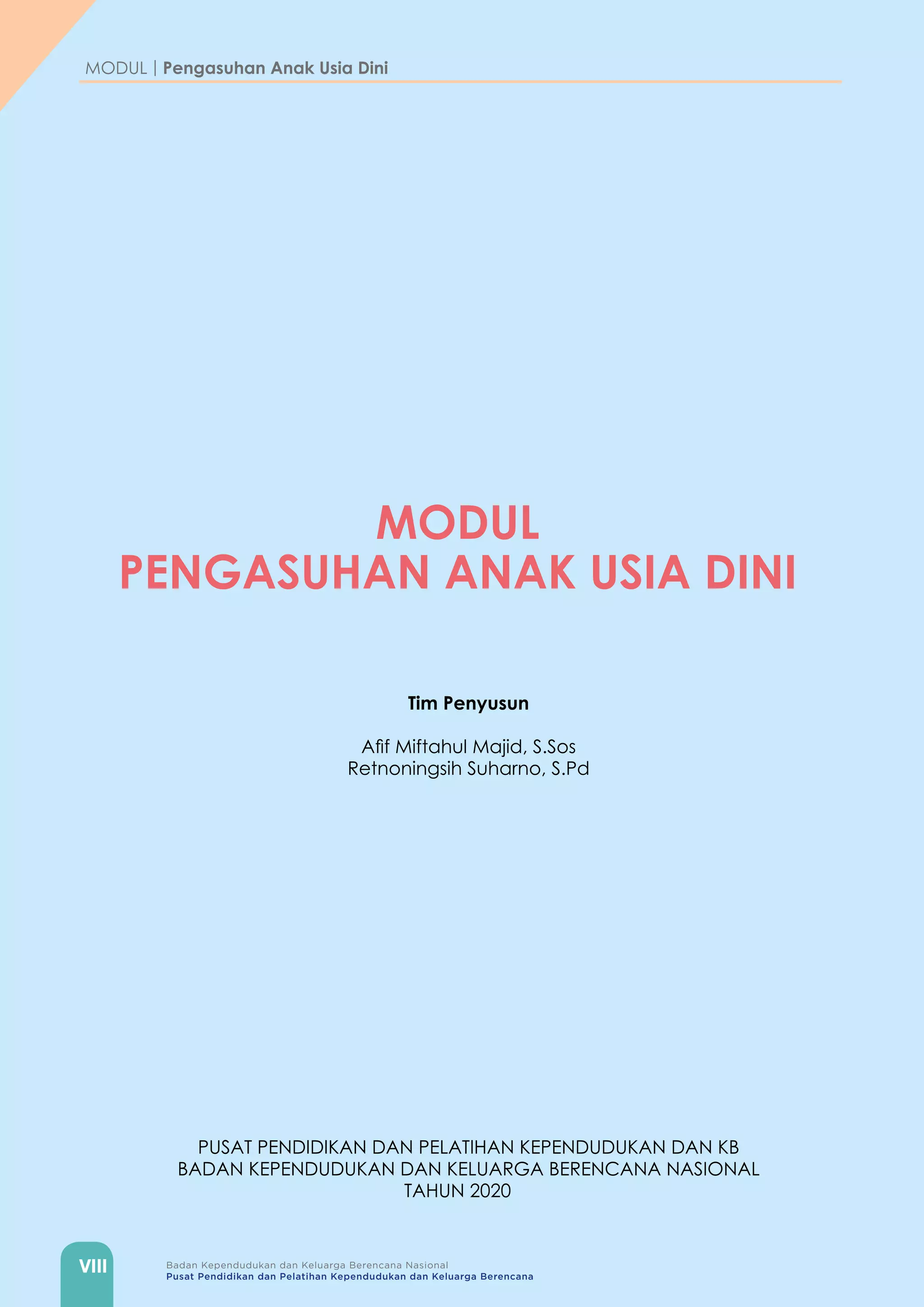 Modul pengasuhan anak usia dini bkkbn rev4 | PDF