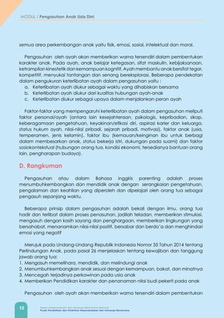 Modul pengasuhan anak usia dini bkkbn rev4 | PDF