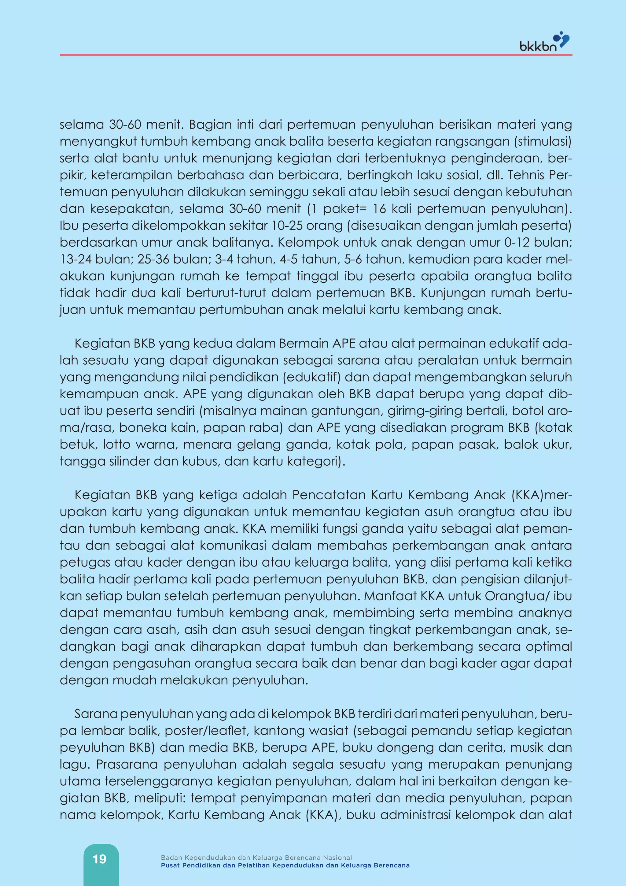 Modul pengelolaan bkb bkkbn final | PDF