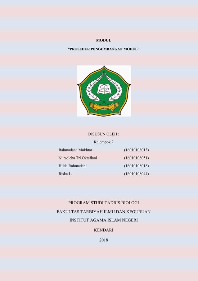 Modul "prosedur pengembangan modul" | PDF