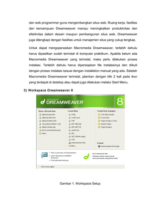 Modul pengenalan dreamweaver | PDF