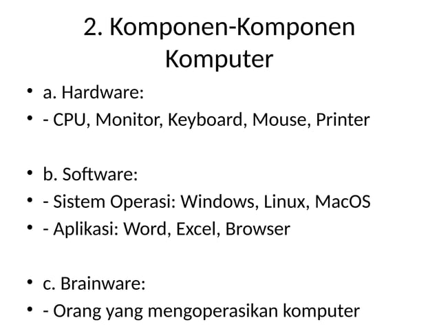 Modul_Pengenalan_Komputer_Untuk Anak SD, SMP DAN SMA | PPTX