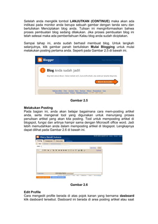 Modul pengenalan membuat blog dengan blogspot | DOC