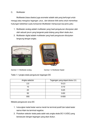 Modul penggunaan dan pemeliharaan hidrometer | DOCX