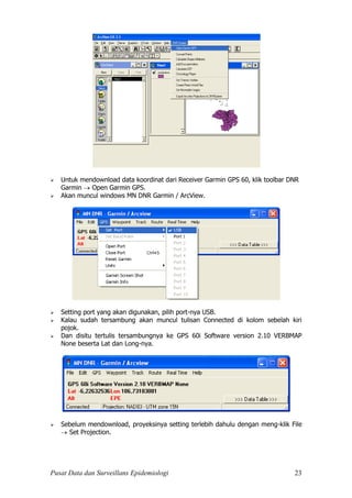 Modul penggunaan garmin_gps_60csx | PDF