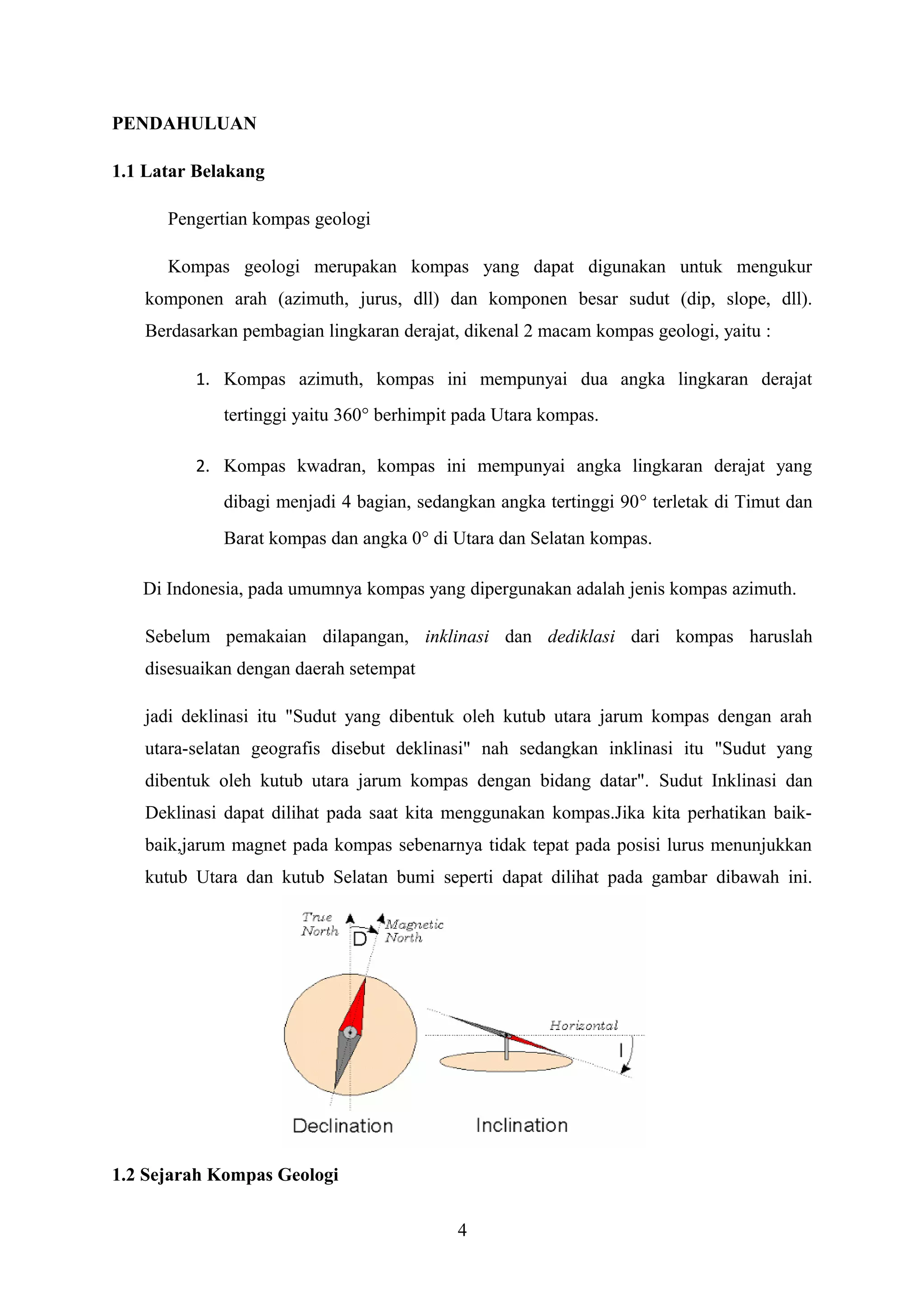 Modul penggunaan kompas geologi agp bandung | DOC