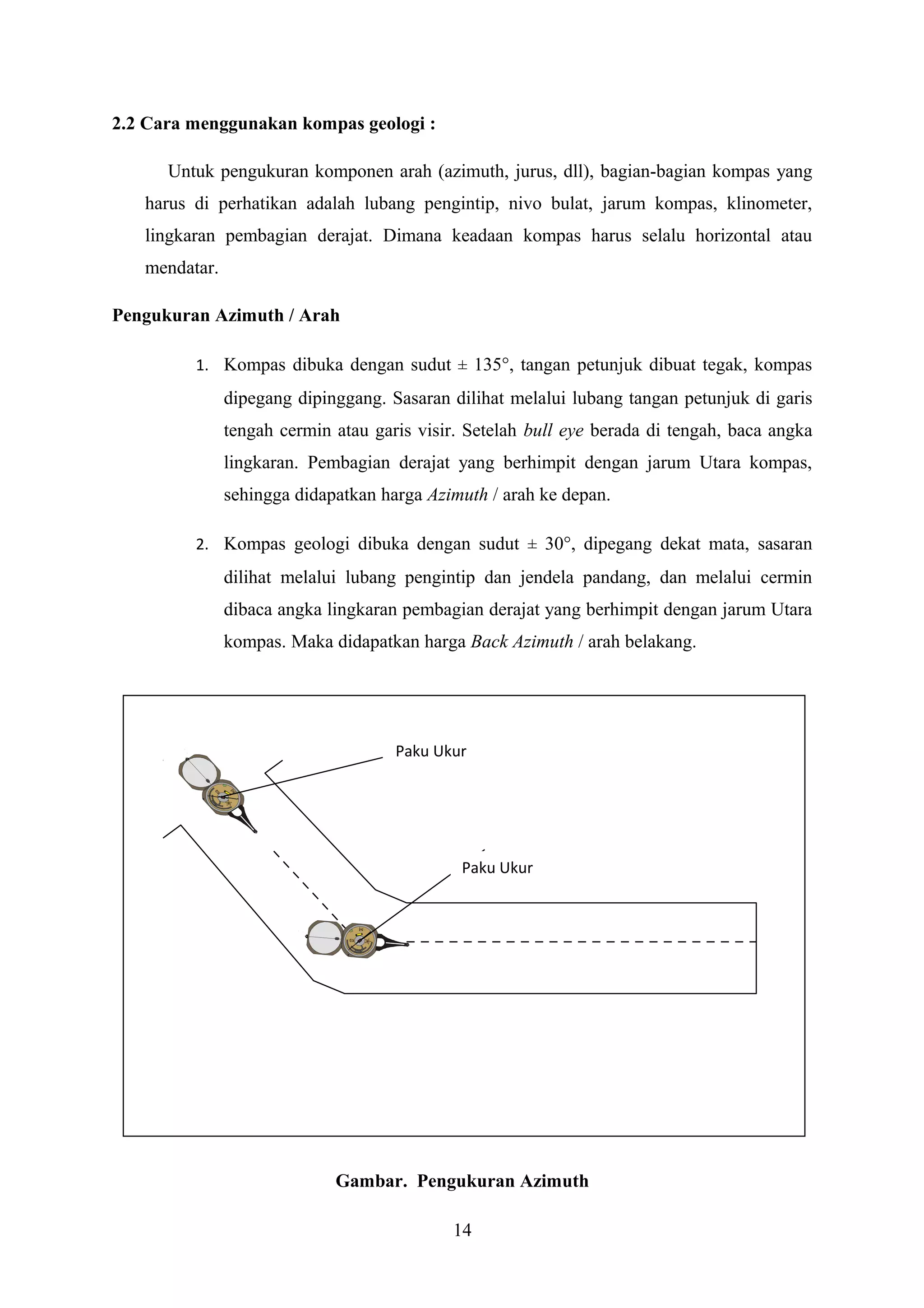 Modul penggunaan kompas geologi agp bandung 2 | DOC
