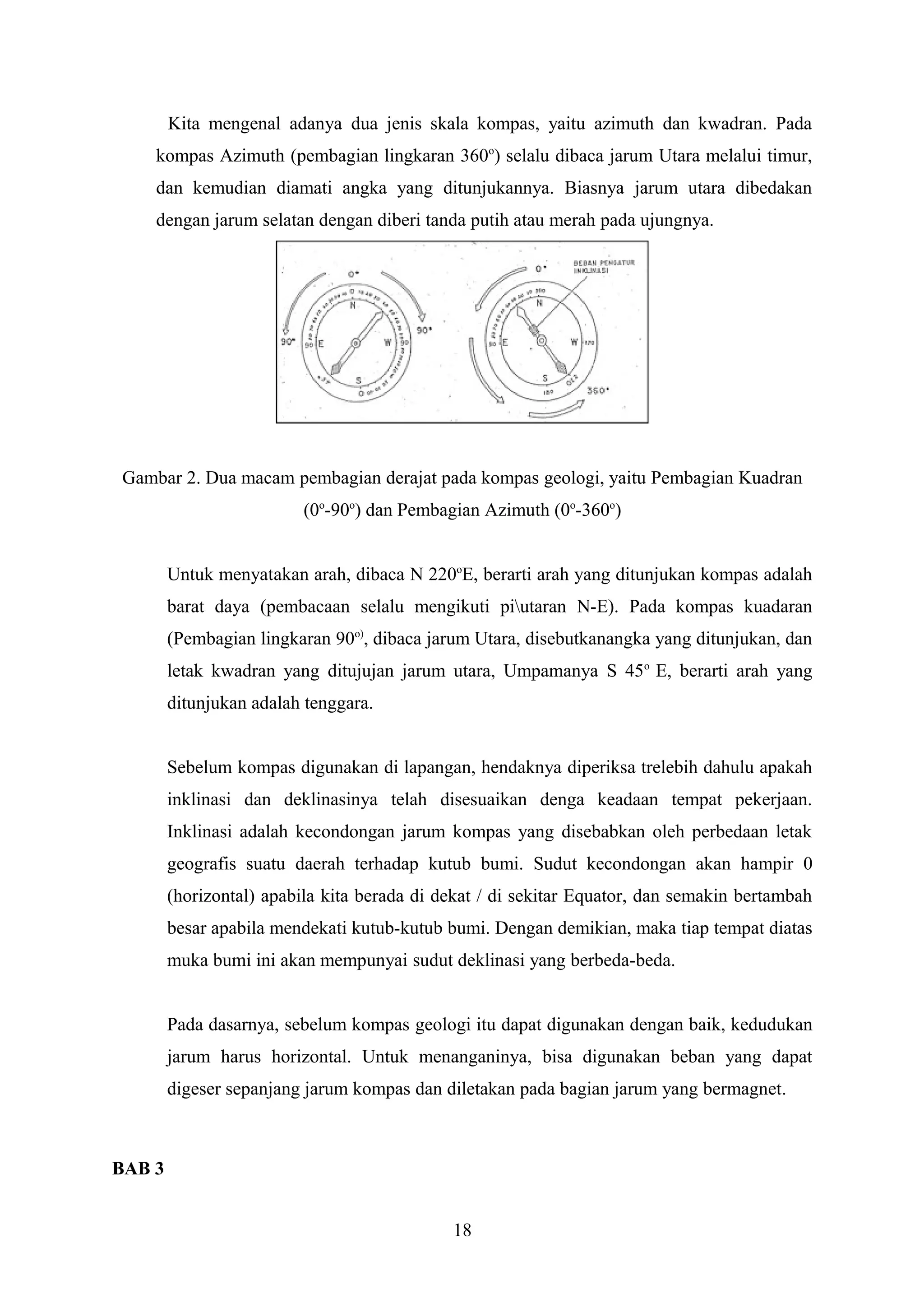 Modul penggunaan kompas geologi agp bandung 2 | DOC
