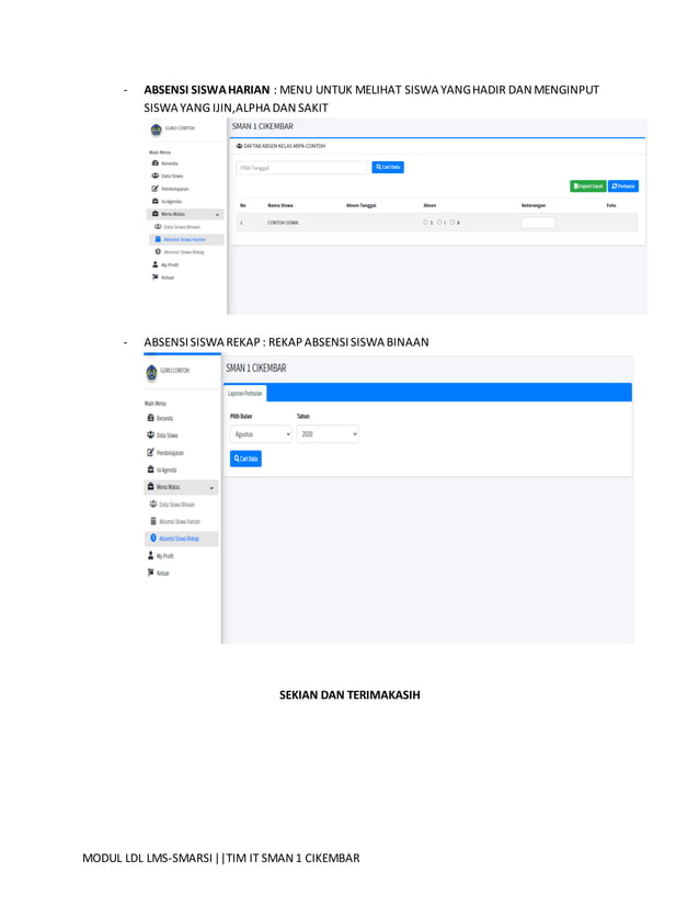 Modul pengunaan aplikasi ldl lms | PDF
