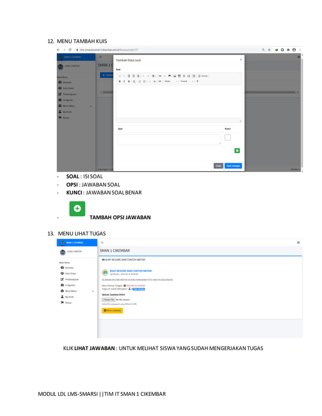 Modul pengunaan aplikasi ldl lms | PDF