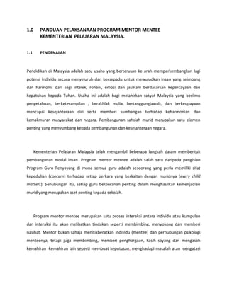 Modul penuh mentor mentee | PDF