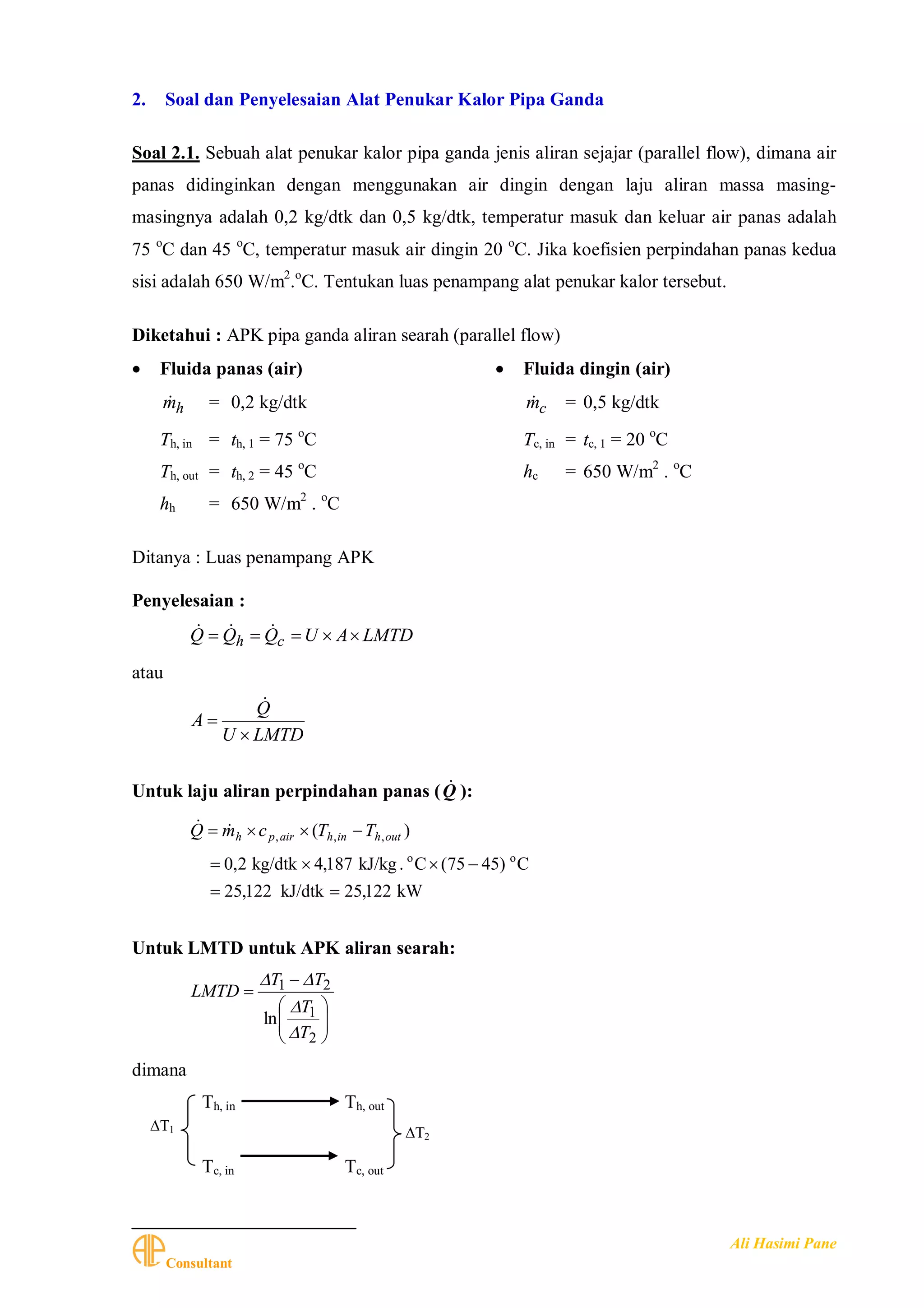 Modul Penyelesaian Soal Alat Penukar Kalor | PDF
