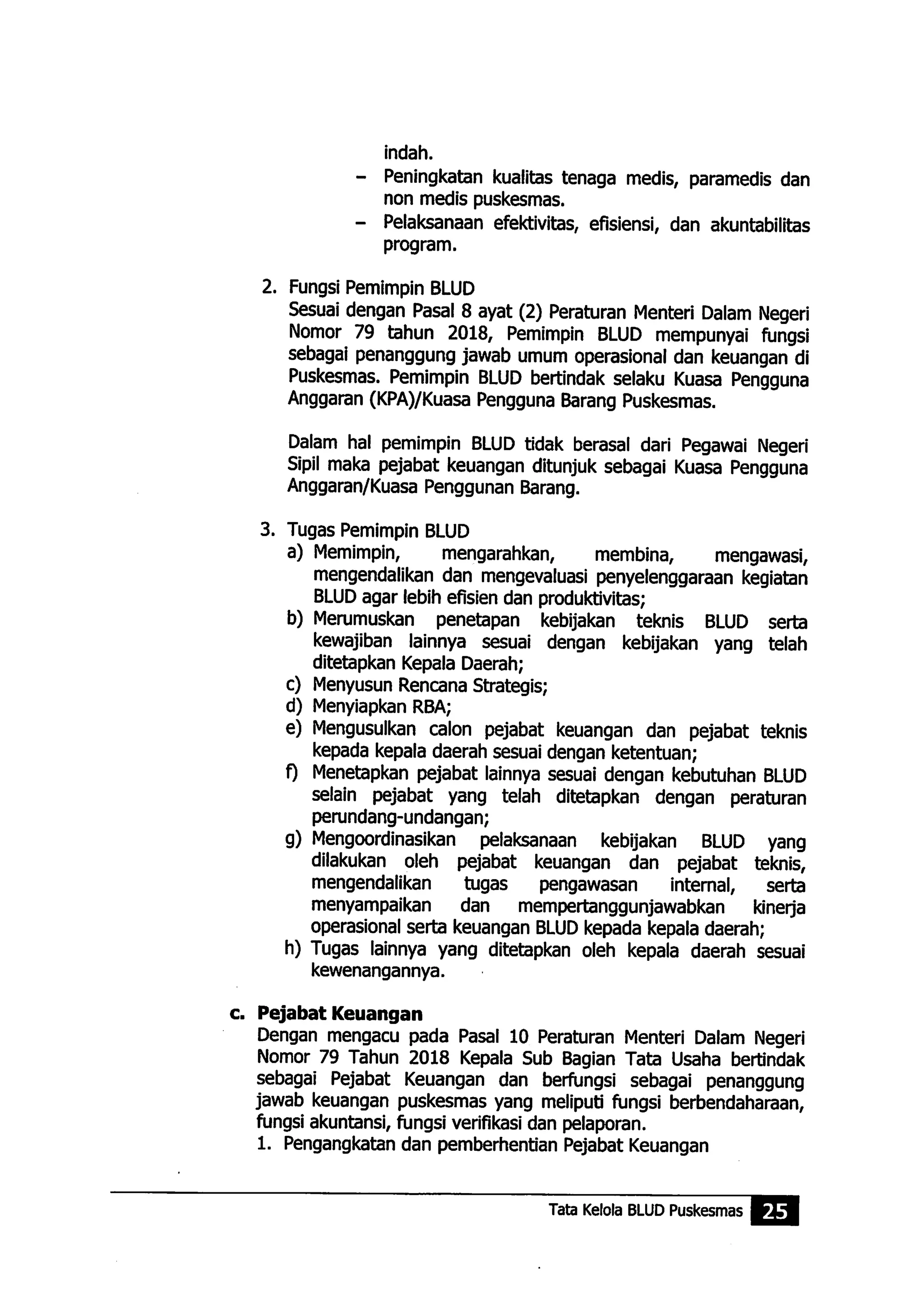 Modul Penyusunan Dokumen Administrasi Penerapan BLUD Puskesmas | PDF