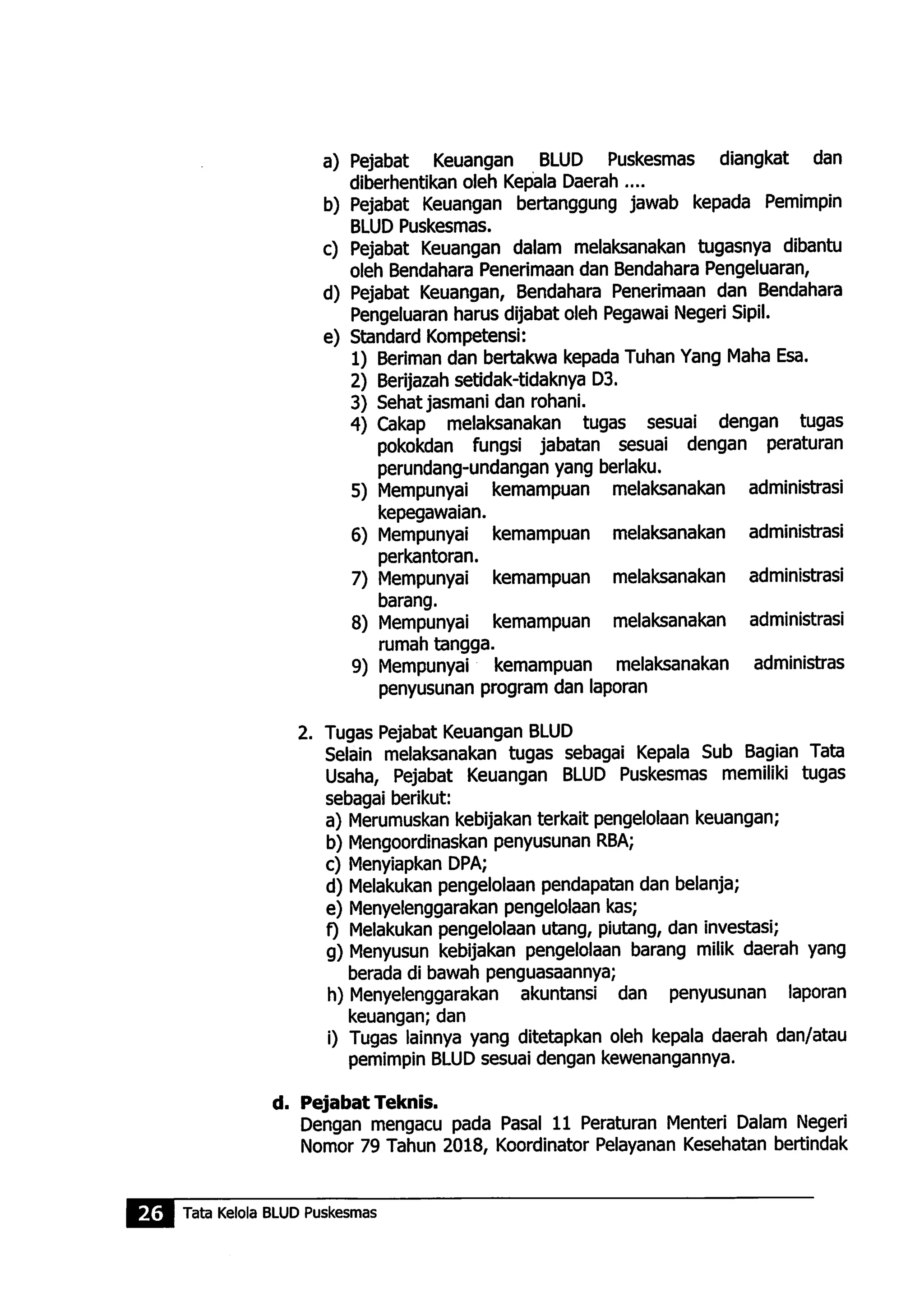 Modul Penyusunan Dokumen Administrasi Penerapan BLUD Puskesmas | PDF