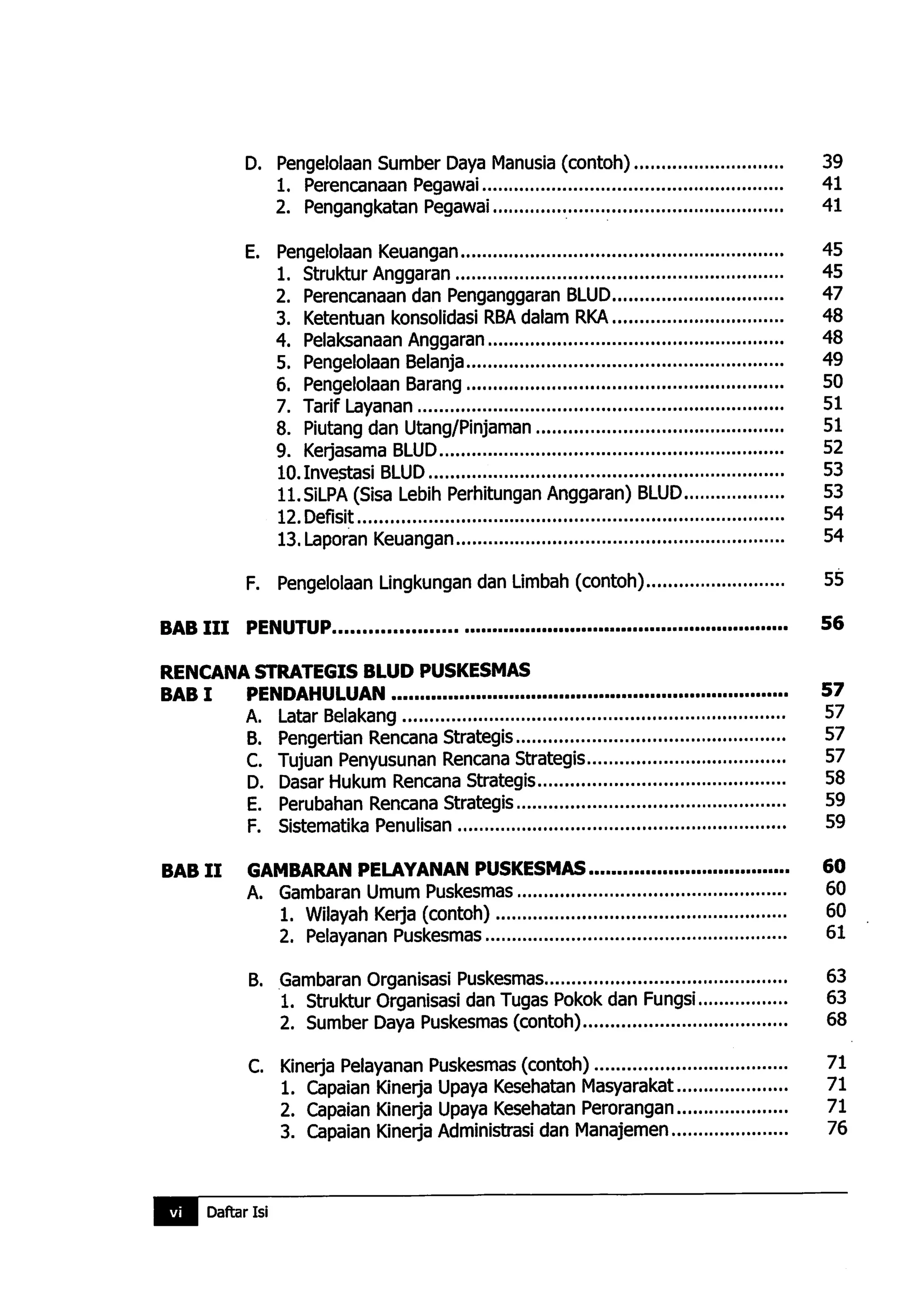 Modul Penyusunan Dokumen Administrasi Penerapan BLUD Puskesmas | PDF