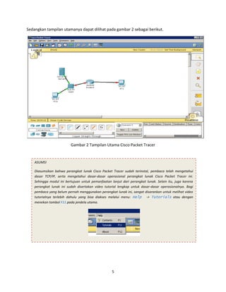 Modul perangkat lunak cisco packet tracer | PDF