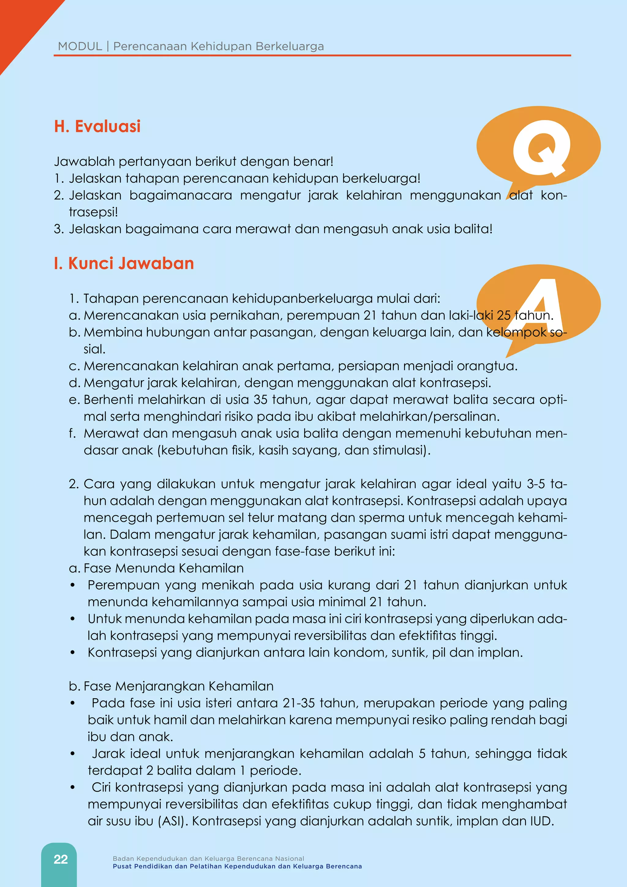 Modul perencanaan kehidupan berkeluarga bkkbn rev4 | PDF