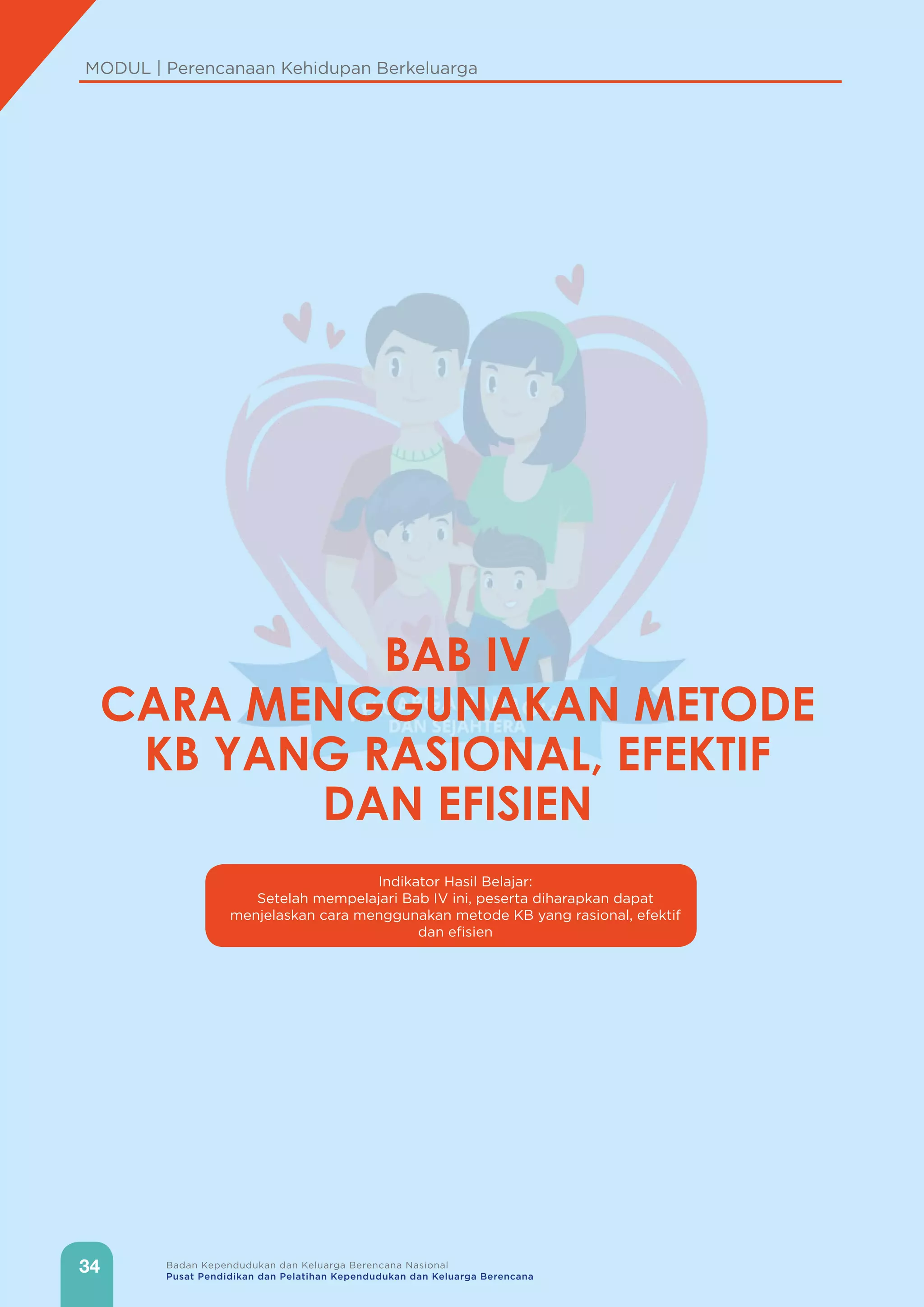 Modul perencanaan kehidupan berkeluarga bkkbn rev4 | PDF