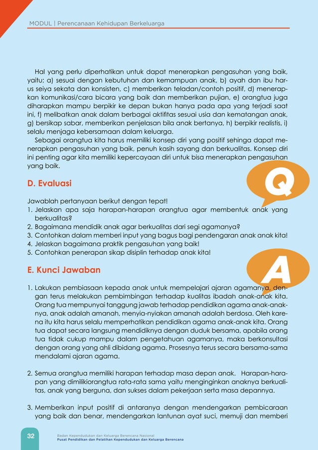 Modul perencanaan kehidupan berkeluarga bkkbn rev4 | PDF
