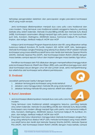 Modul perencanaan kehidupan berkeluarga bkkbn rev4 | PDF