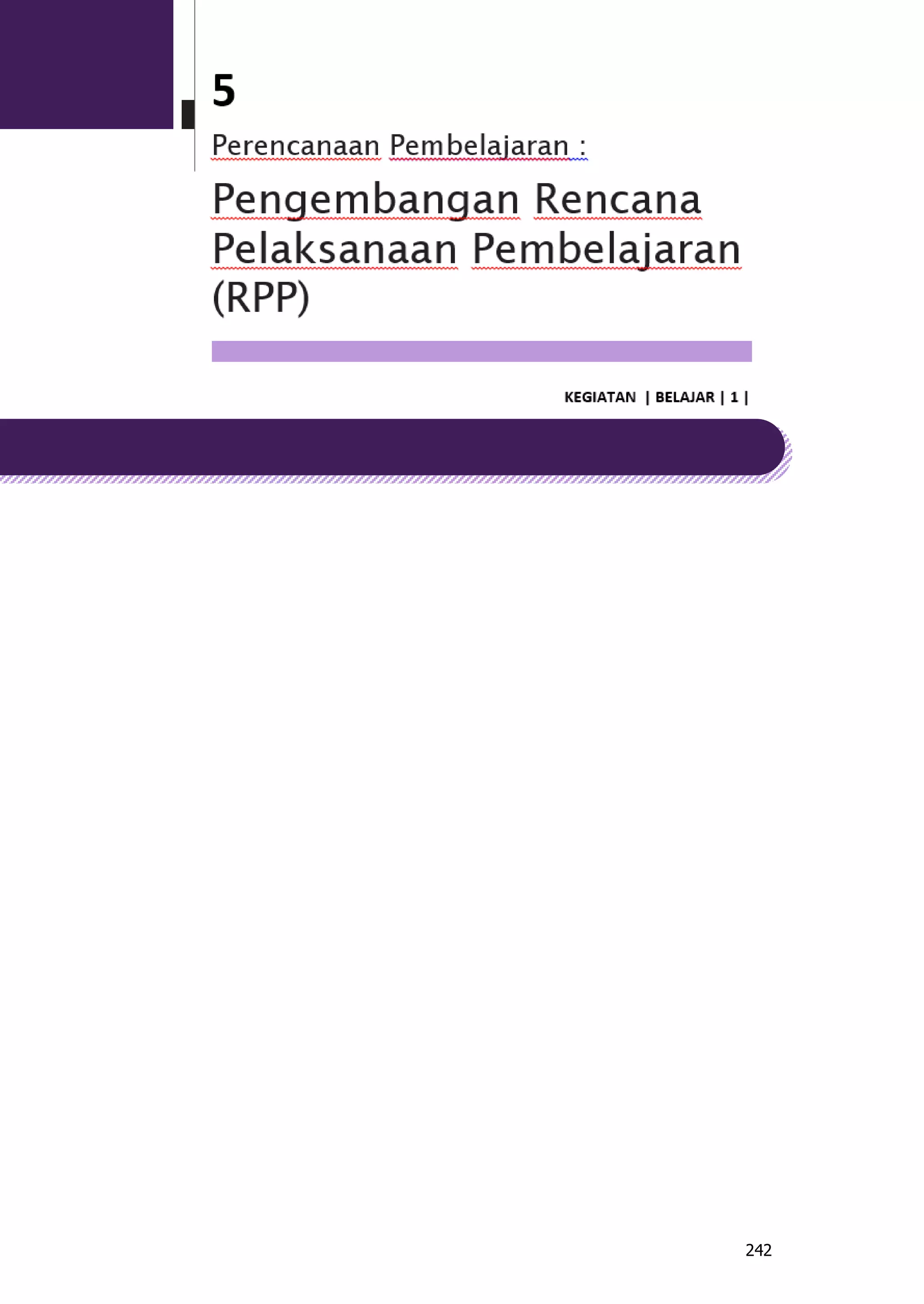 Pengembangan Rencana Pelaksanaan Pembelajaran (RPP) | PDF