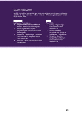 Pengembangan Rencana Pelaksanaan Pembelajaran (RPP) | PDF