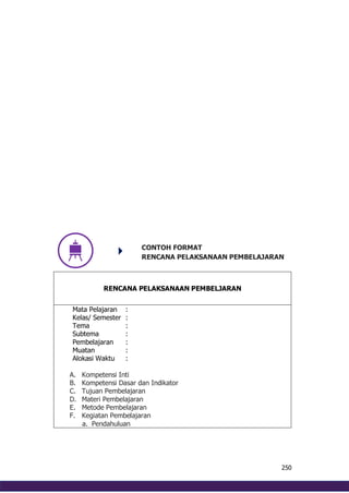 Pengembangan Rencana Pelaksanaan Pembelajaran (RPP) | PDF