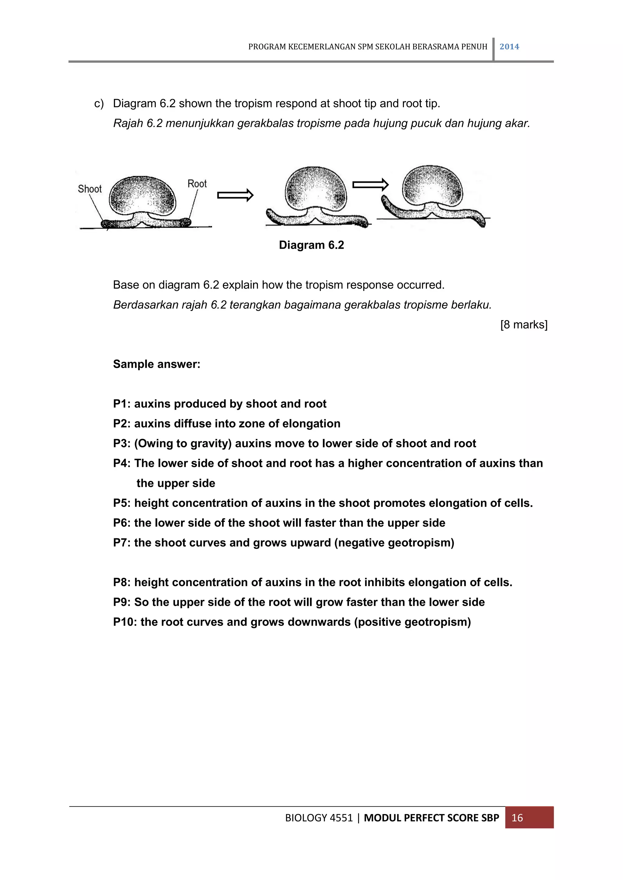 Modul perfect score sbp biology spm 2014 skema | PDF