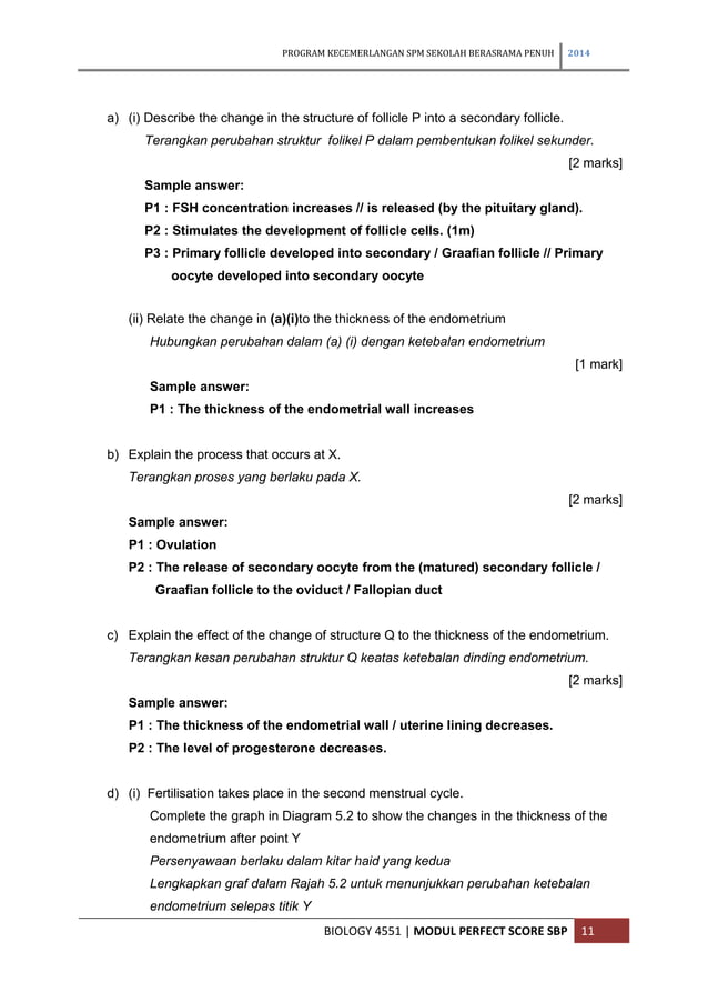 Modul perfect score sbp biology spm 2014 skema | PDF