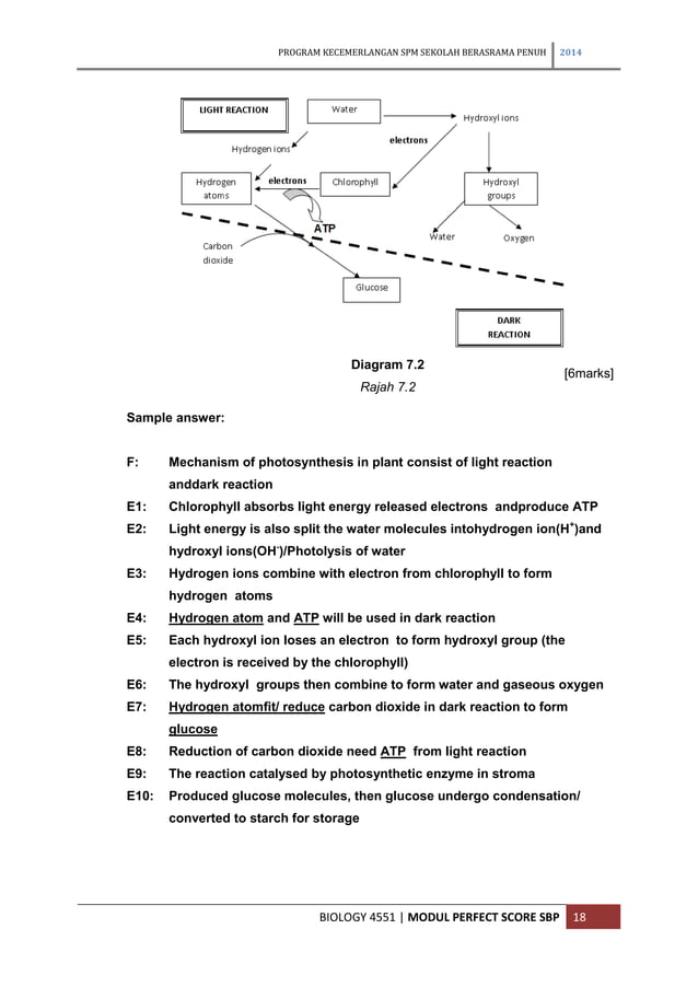 Modul perfect score sbp biology spm 2014 skema | PDF