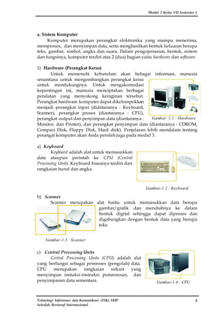 Modul Perkembangan TIK Kelas 7 | DOC