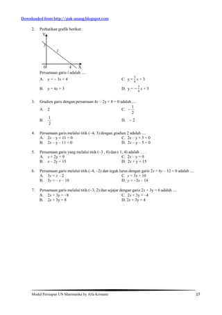 Modul persiapan un matematika smp 2013 | PDF