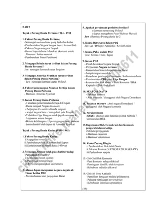 Modul Pintar Sejarah K1 SPM. Cg Mike Mahen | PDF