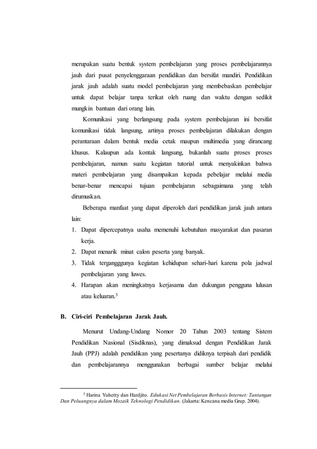Modul pembelajaran Jarak Jauh Kelompok 9 | PDF