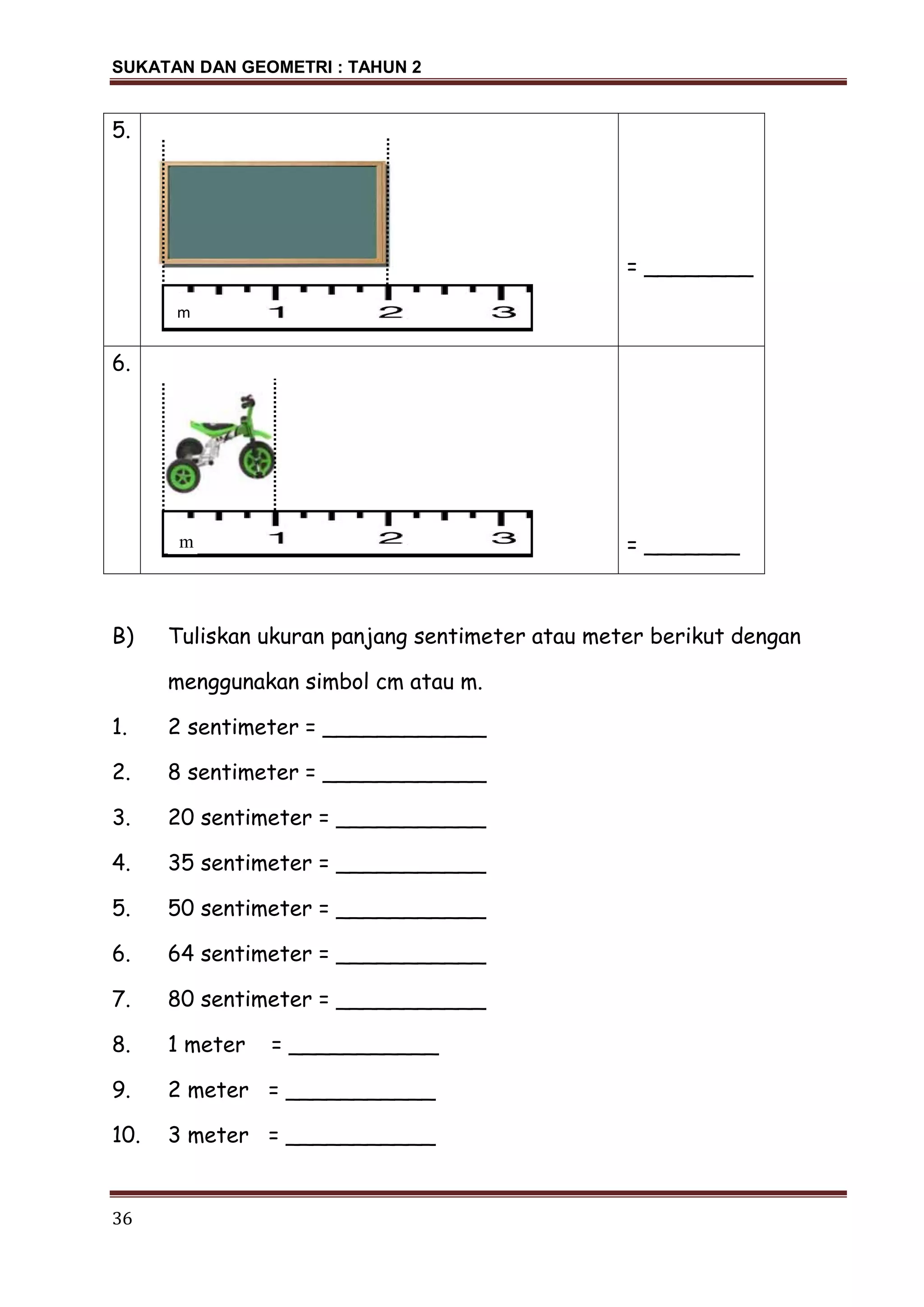 Modul pn p matematik sukatan dan geometri thn2 | PDF