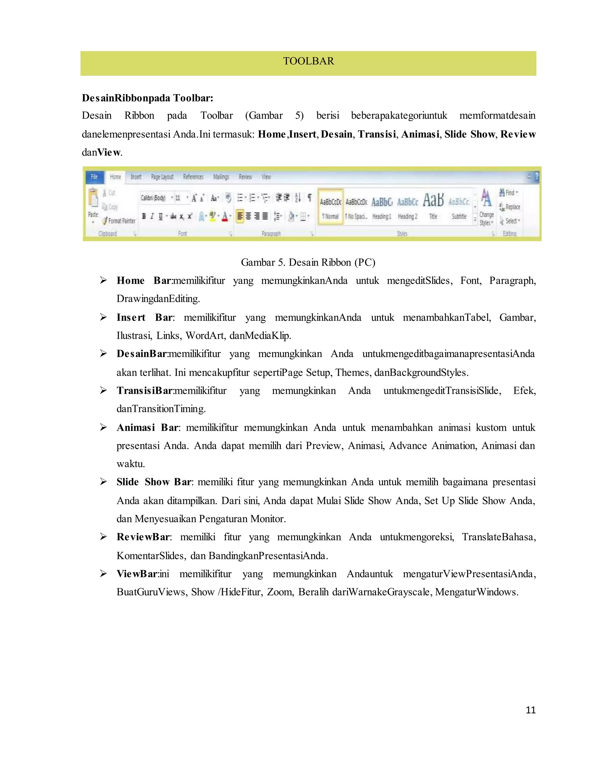 Modul singkat power point | DOCX
